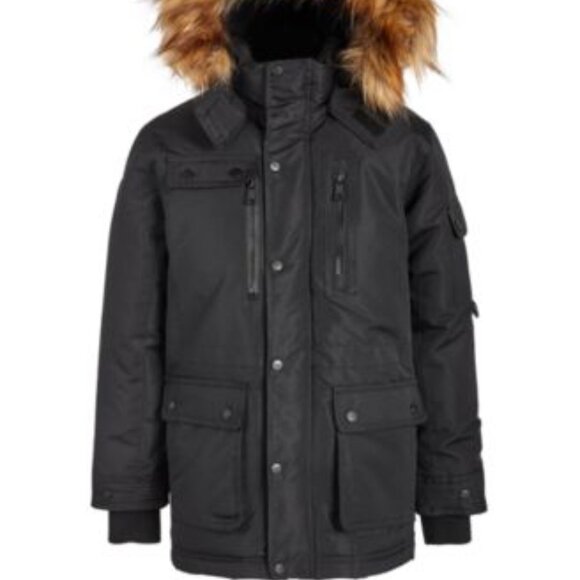 Diesel | Jackets & Coats | Diesel Boys Winter Parka Jacket Black ...